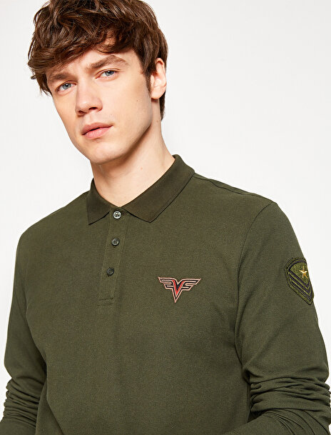 Koton Erkek Arma Detaylı Polo T-Shirt Koton Erkek Arma Detaylı Polo T-Shirt