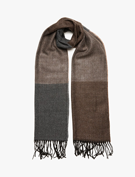 Koton Erkek Desenli Atkı