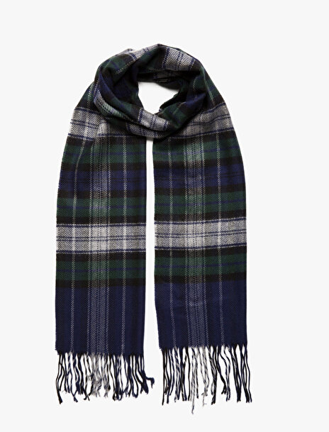 Koton Erkek Kareli Atkı