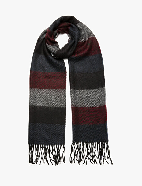 Koton Erkek Çizgili Atkı