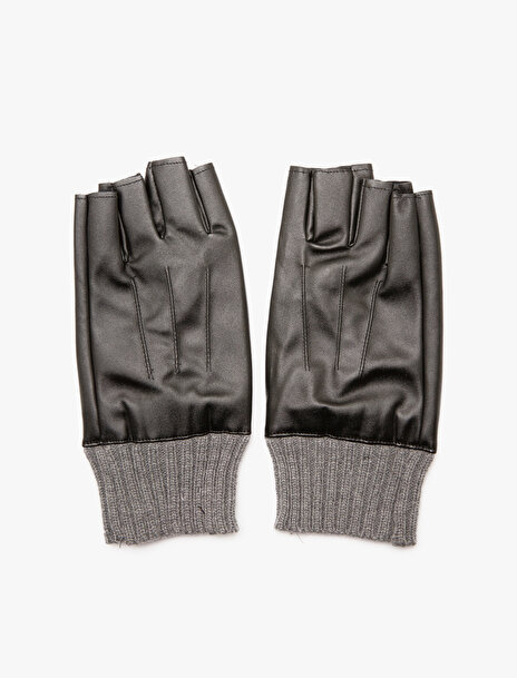 Koton Erkek Deri Detaylı Eldiven Koton Erkek Deri Detaylı Eldiven