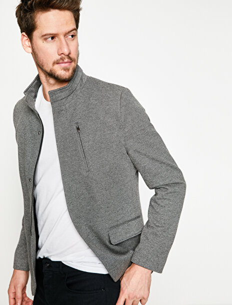 Koton Erkek Fermuar Detaylı Ceket Koton Erkek Fermuar Detaylı Ceket