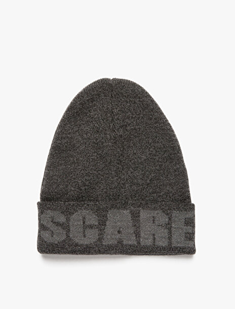 Koton Erkek Yazılı Baskılı Bere