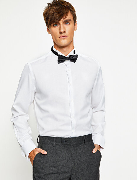 Koton Erkek Papyon Detaylı Gömlek