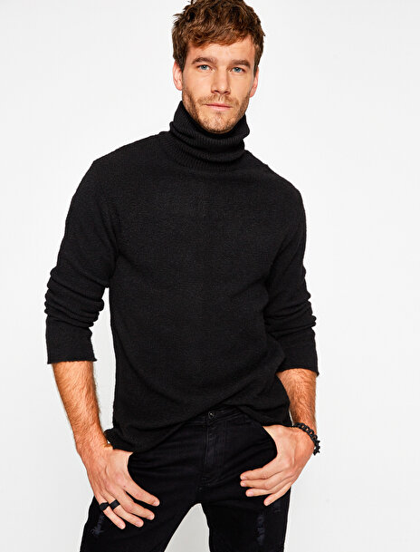 Koton Erkek Can Bonomo + Koton Jeans Boğazlı Triko Kazak Koton Erkek Can Bonomo + Koton Jeans Boğazlı Triko Kazak