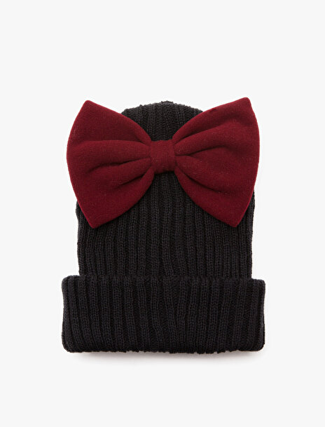 Koton Kız Çocuk Fiyonk Detaylı Bere