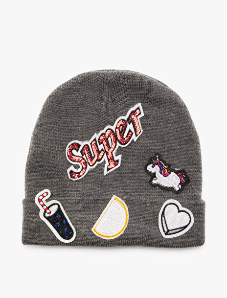 Koton Kız Çocuk Unicorn İşlemeli Bere