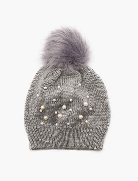 Koton Kız Çocuk İnci Detaylı Bere