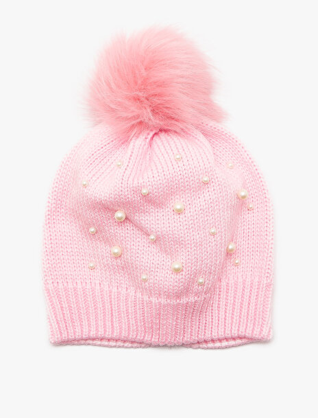 Koton Kız Çocuk İnci Detaylı Bere