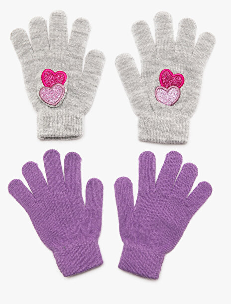 Koton Kız Çocuk İşlemeli Eldiven