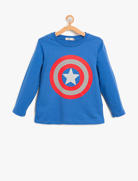 Koton Erkek Çocuk Captaın America Baskılı T-Shirt Koton Erkek Çocuk Captaın America Baskılı T-Shirt