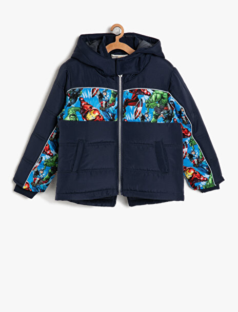 Koton Erkek Çocuk Marvel Lisanslı Baskılı Kaban