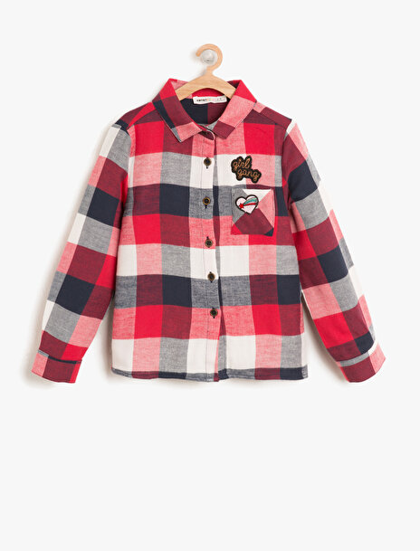 Koton Kız Çocuk Kareli Gömlek