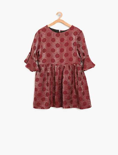 Koton Kız Çocuk Puantiye Detaylı Elbise