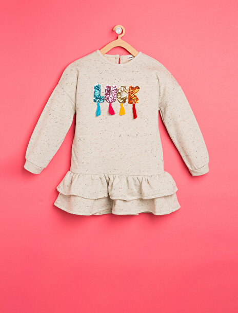 Koton Kız Çocuk Püskül Detaylı Elbise