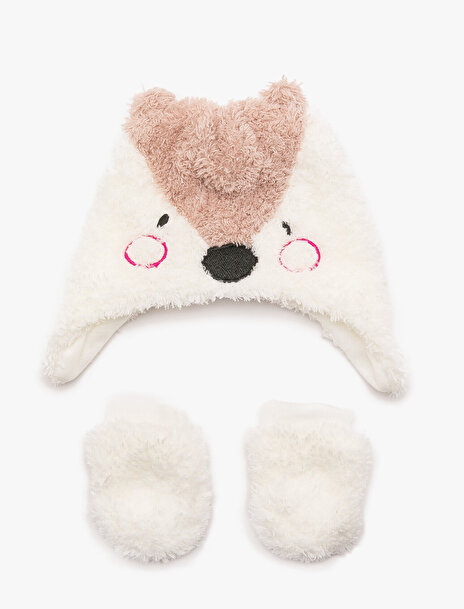 Koton Kız Çocuk Hayvan Figürlü Bere Seti