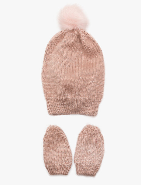 Koton Kız Çocuk Ponpon Detaylı Bere Seti