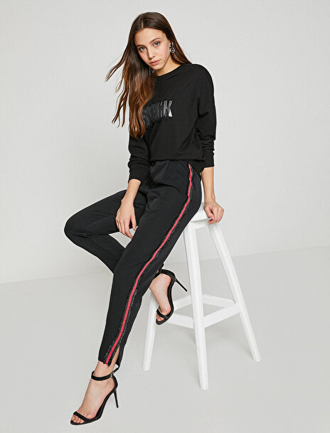 Koton Kadın Şeritli Pantolon