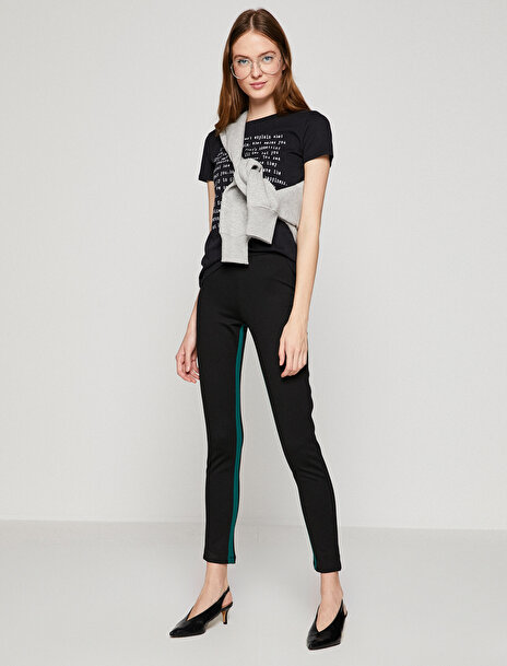 Koton Kadın Şeritli Tayt