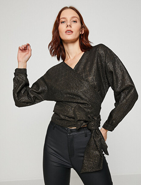 Koton Kadın Fiyonk Detaylı Bluz