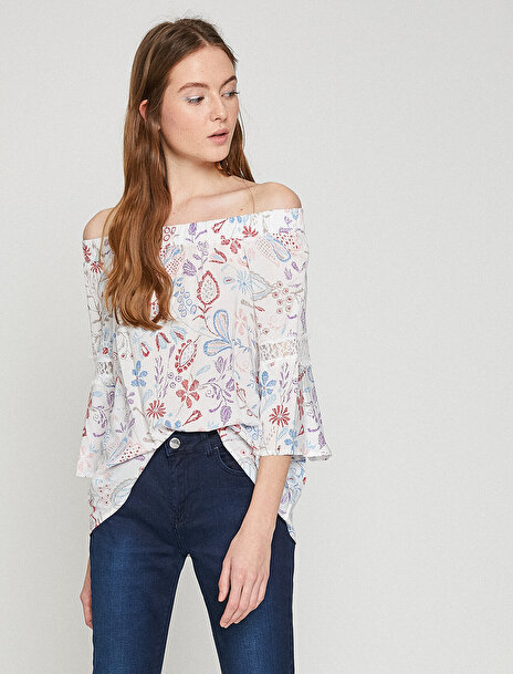 Koton Kadın İşlemeli Bluz