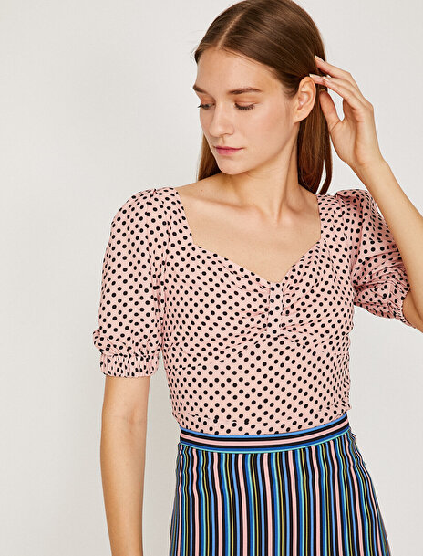 Koton Kadın Puantiye Detaylı Bluz
