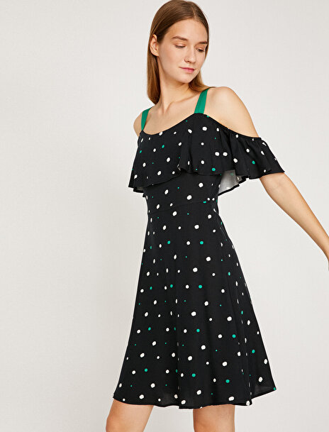 Koton Kadın Puantiye Detaylı Elbise