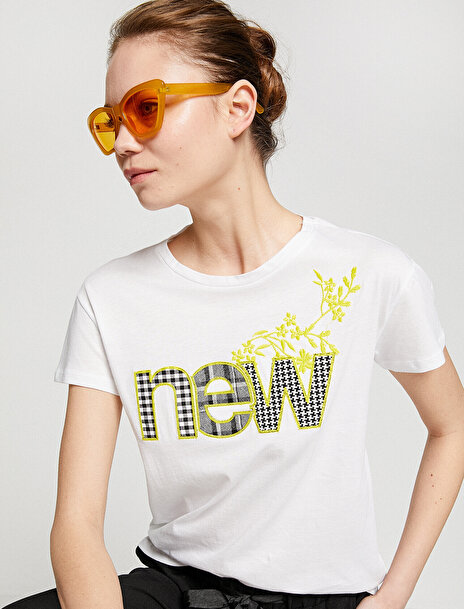 Koton Kadın Aplikeli T-Shirt