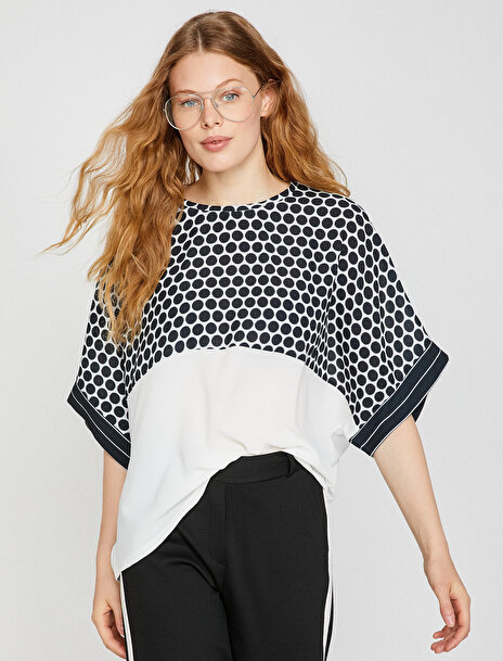 Koton Kadın Puantiyeli T-Shirt