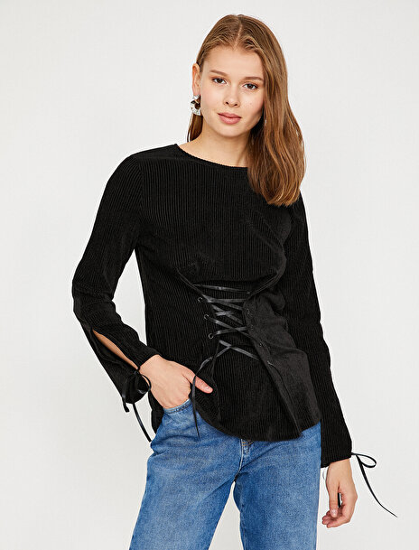 Koton Kadın Kuş Gözü Detaylı Tunik