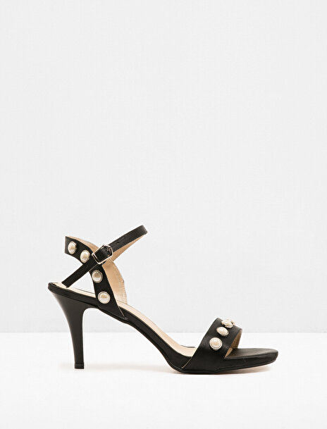 Koton Kadın Boncuk Detaylı Topuklu Ayakkabı