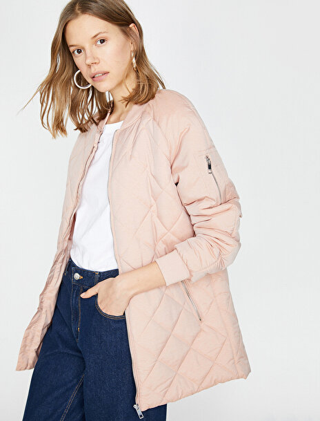 Koton Kadın Fermuar Detaylı Şişme Mont