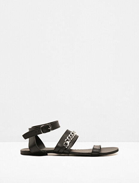 Koton Kadın Zincir Detaylı  Sandalet