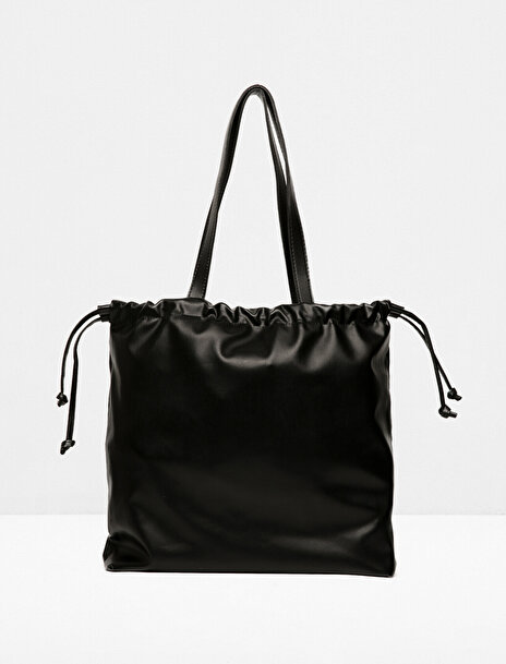 Koton Kadın Deri Detaylı Omuz Çantası