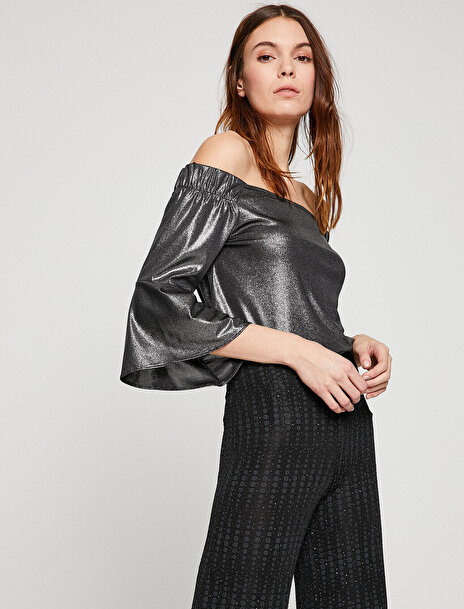 Koton Kadın Omzu Açık Detaylı Bluz