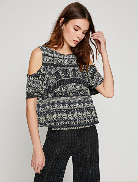 Koton Kadın Omuzu Açık Bluz