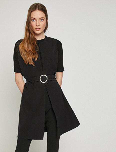 Koton Kadın Kemer Detaylı Yelek