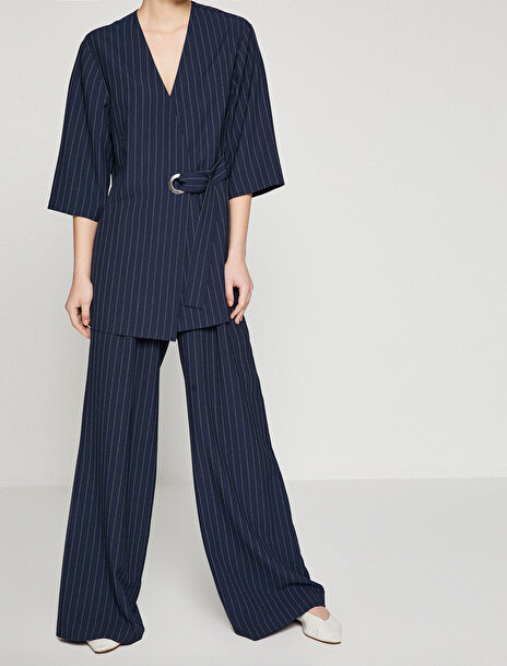 Koton Kadın Çizgili Pantolon / Görsel hatası