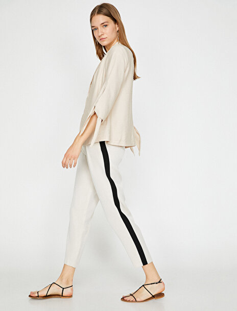 Koton Kadın Şeritli Pantolon