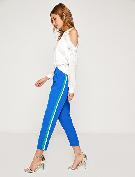 Koton Kadın Şeritli Pantolon