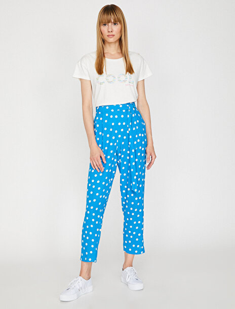 Koton Kadın Puantiye Detaylı Pantolon