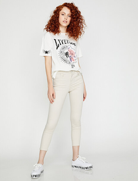 Koton Kadın Kısa Paça Pantolon