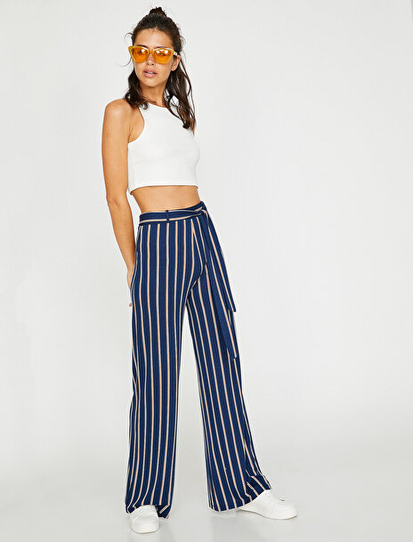 Koton Kadın Çizgili Pnatolon Koton Kadın Çizgili Pnatolon