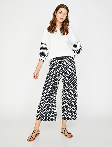 Koton Kadın Puantiyeli Pantolon
