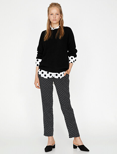 Koton Kadın Puantiyeli Pantolon