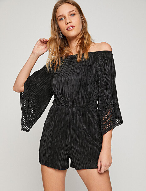 Koton Kadın Çizgili Tulum