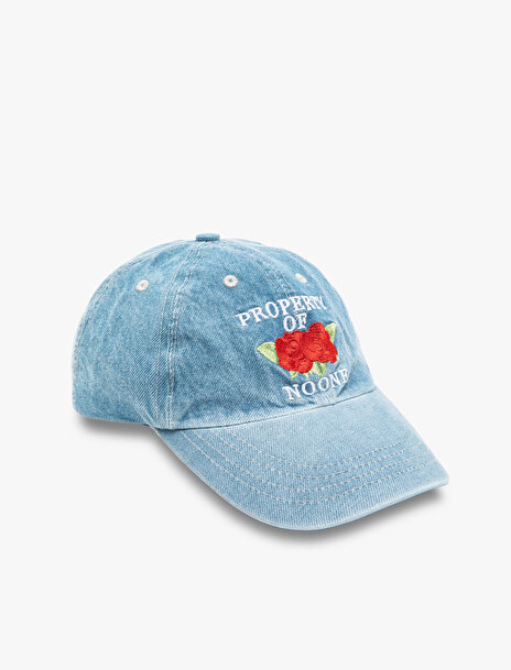 Koton Kadın Yazılı İşlemeli Şapka