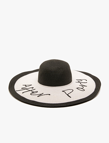 Koton Kadın İşlemeli Hasır Şapka