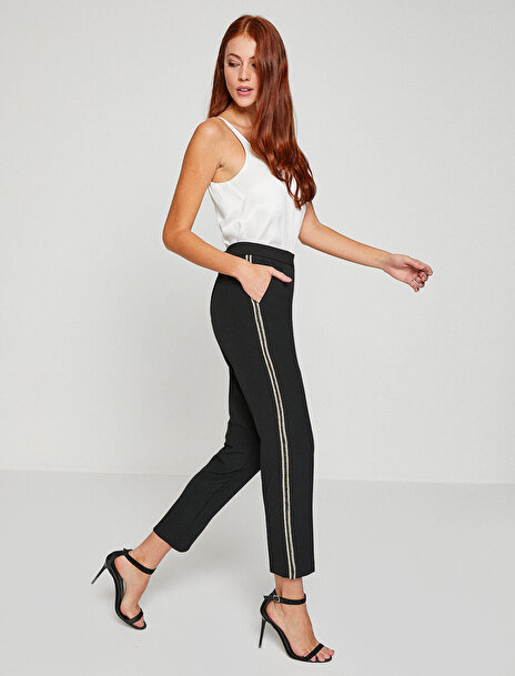 Koton Kadın Şeritli Pantolon