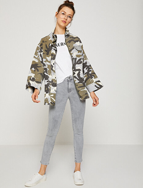 Koton Kadın Carmen Jean - Yüksek Bel Dar Kesim Dar Paça Pantolon